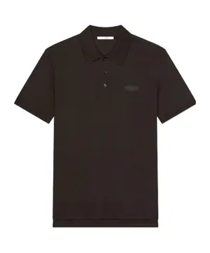 Givenchy Polo In Cotton With Paris Gros Grain
