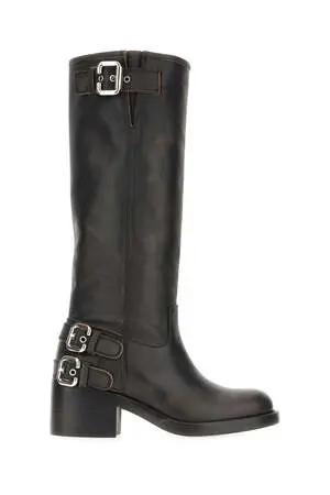 Chloé CHLOE Woman Knee High Boots With Buckle Detailing Multicolor