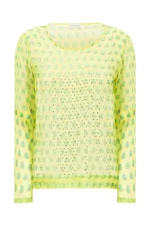 Dries Van Noten Long Sleeve Polka Dot Shirt