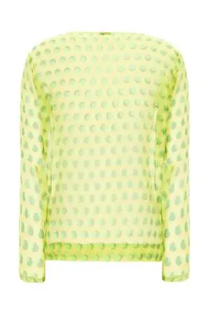 Dries Van Noten Long Sleeve Polka Dot Shirt