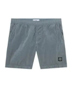 Stone Island Regular-fit Mid-length Swim Shorts With Pockets - Ashes