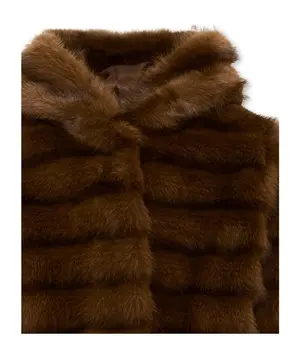 Monnalisa Faux-fur Hooded Jacket