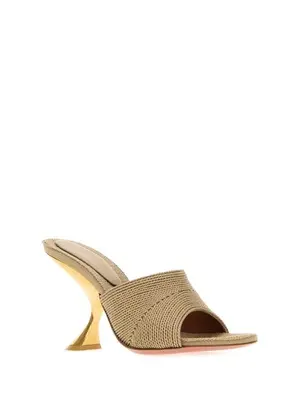 Amina Muaddi Woven Details High-heeled Sandals