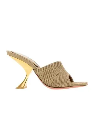 Amina Muaddi Woven Detail High-heeled Sandals