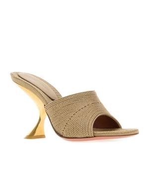 Amina Muaddi Woven Detail High-heeled Sandals