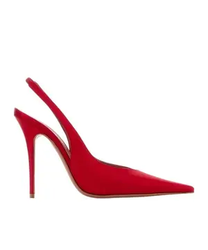 Amina Muaddi Anok Pumps - Red