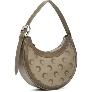 MARINE SERRE Faded Leather Moon Eclips Mini Bag