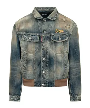 Dsquared2 Long-sleeve Denim Jacket - Black