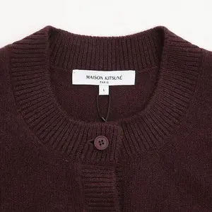 Maison Kitsuné Baby Fox Patch Knitted Cardigan