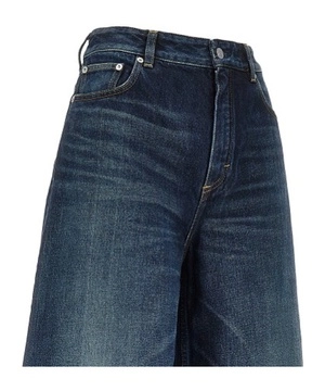 Alaïa Palazzo Denim Culottes - Light Blue