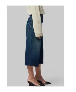 Alaïa Palazzo Denim Culottes - Light Blue