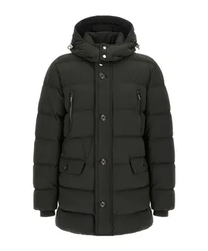 MOORER Long-sleeved Down Jacket - Black