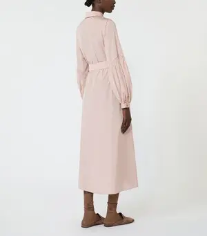 Max Mara Taffeta Maxi Shirt Dress