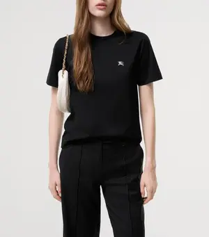 Burberry Cotton Embellished Equestrian Knight T-shirt