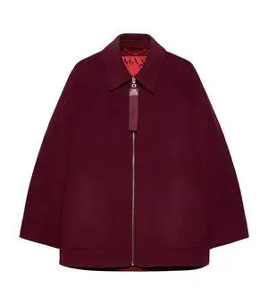 Max & Co. Wool A-line Coat - Burgundy