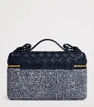 Bottega Veneta Rafia Bang Bang Vanity Case Bag