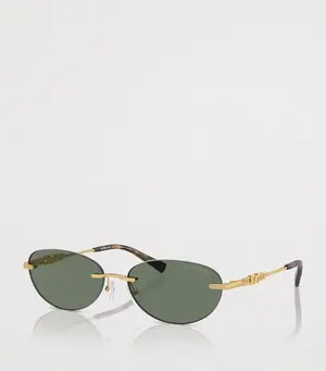 Michael Kors Manchester Oval Rimless Sunglasses