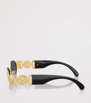 Versace Steel Oval Sunglasses
