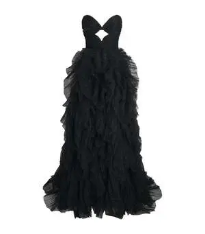 MARIA LUCIA HOHAN Tulle Coleen Gown - Black