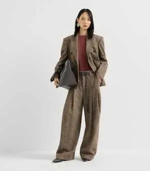 Brunello Cucinelli Cashmere-silk-blend Sparkling Knitted T-shirt