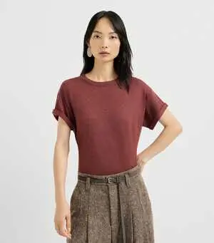Brunello Cucinelli Cashmere-silk-blend Sparkling Knitted T-shirt
