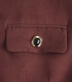 SELF-PORTRAIT Peplum-waist Midi Shirt Dress