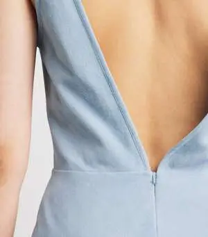 Gabriela Hearst Suede Brigita Midi Dress