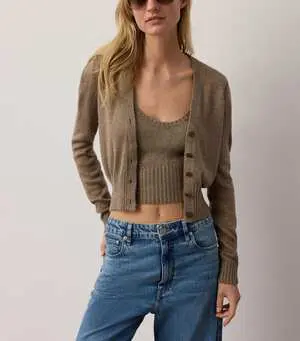 Ralph Lauren Silk Mouliné Cardigan