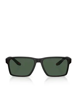 Prada Rectangle Sunglasses - Black