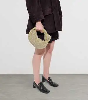 Bottega Veneta Raffia Jodie Shoulder Bag