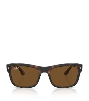 Ray-ban Tortoiseshell Square Frame Sunglasses - Brown