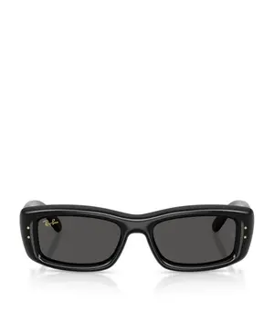 Ray-ban Kiliane Puffer Rectangle Sunglasses - Black