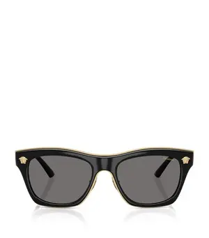 Versace Square Medusa Sunglasses - Black