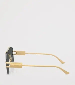 Versace Irregular Square Sunglasses