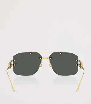 Versace Irregular Square Sunglasses