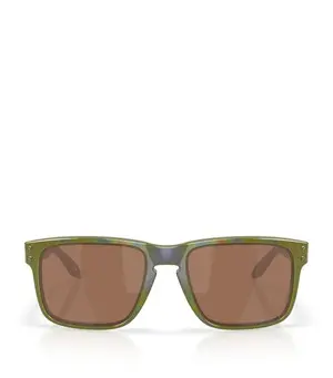Oakley Holbrook Polaris Collection Square Frame Sunglasses - Green
