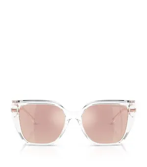 Michael Kors St. Barths Oversized Square Sunglasses - Clear