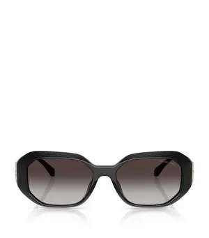 Michael Kors Siesta Key Rectangle Sunglasses - Black
