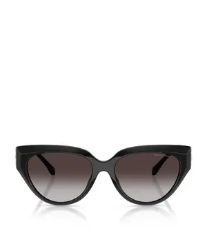Michael Kors Boca Raton Cat Eye Sunglasses - Black