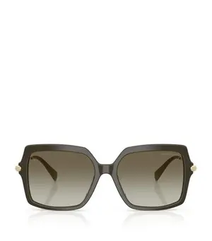 Michael Kors Quogue Square Sunglasses - Green