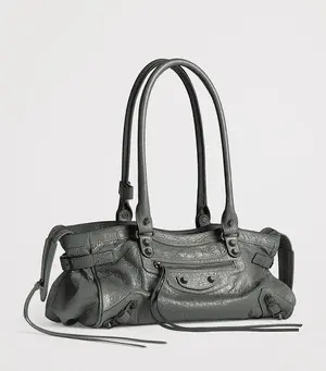 Balenciaga Lambskin Le City East-west Shoulder Bag