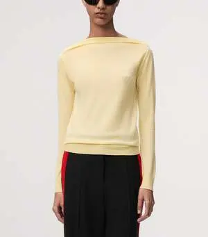 Loewe Stretch-wool Boat-neck Sweater