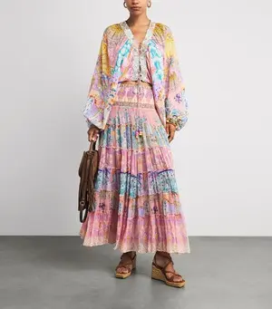 Camilla Embellished Silk Blouse