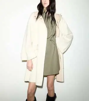 Max & Co. Wool Blend Hooded Cape Coat