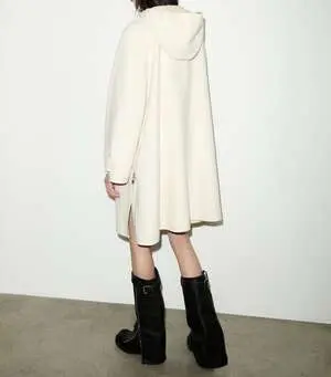 Max & Co. Wool Blend Hooded Cape Coat