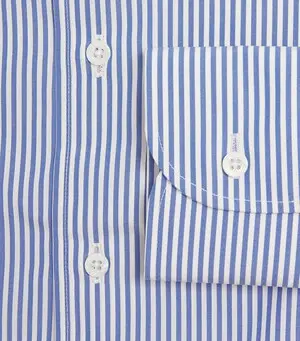 Corneliani Cotton Stripe Shirt - Blue