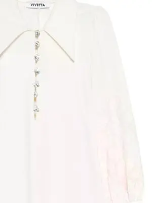 Vivetta Embellished Floral-embroidered Midi Dress