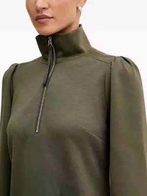 Joseph Ribkoff Quarter-zip Puff-sleeve Mini Dress