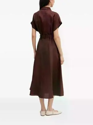 Joseph Ribkoff Belted Short-sleeve Midi Dress