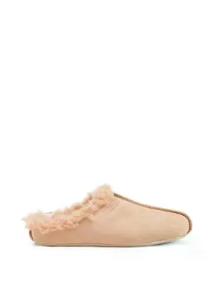 MAISON MARGIELA Faux-shearling Numeric-print Slippers